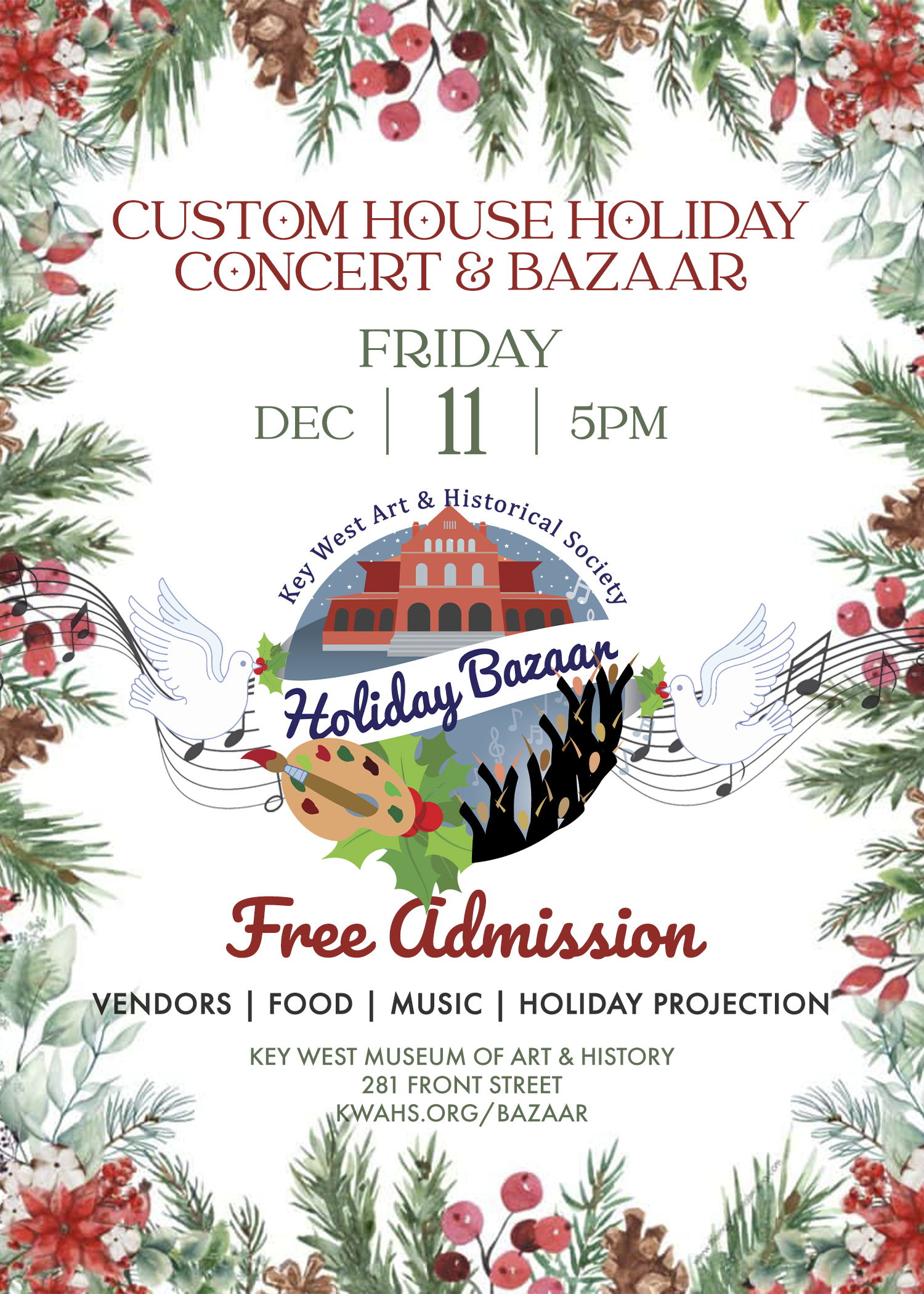 Holiday Concert & Bazaar | Key West Art & Historical Society